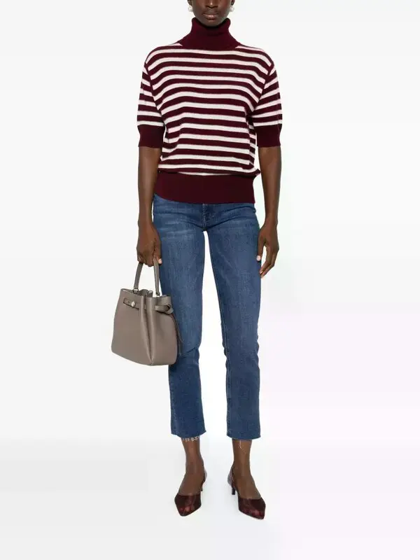 MOTHER Mid-rise Jeans With Frayed Hem