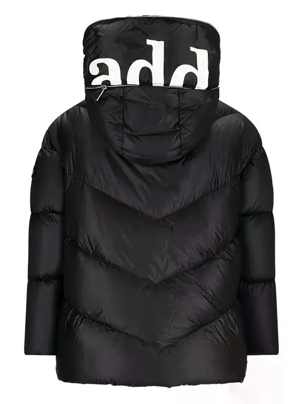 Add Hooded Chevron-quilted Down Jacket