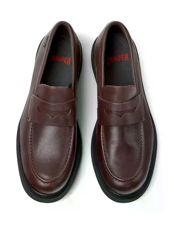 Camper Norman Leather Loafers - Brown