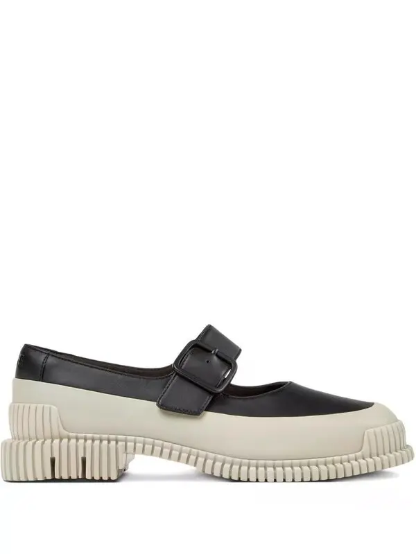 Camper Pix Buckled Leather Ballet Flats