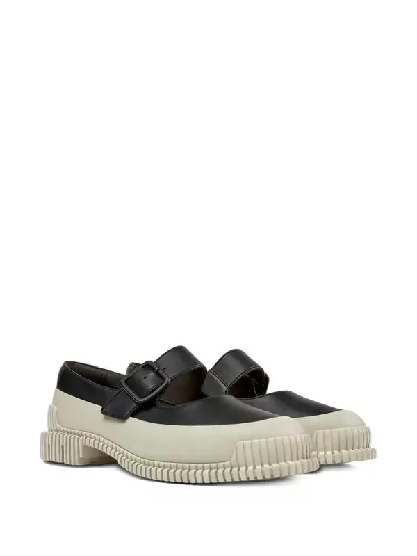 Camper Pix Buckled Leather Ballet Flats