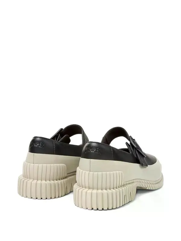 Camper Pix Buckled Leather Ballet Flats