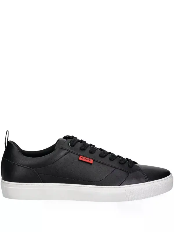 Hugo Morrie Leather Sneakers - Black