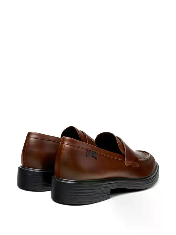 Camper Dea Penny Leather Loafers - Brown
