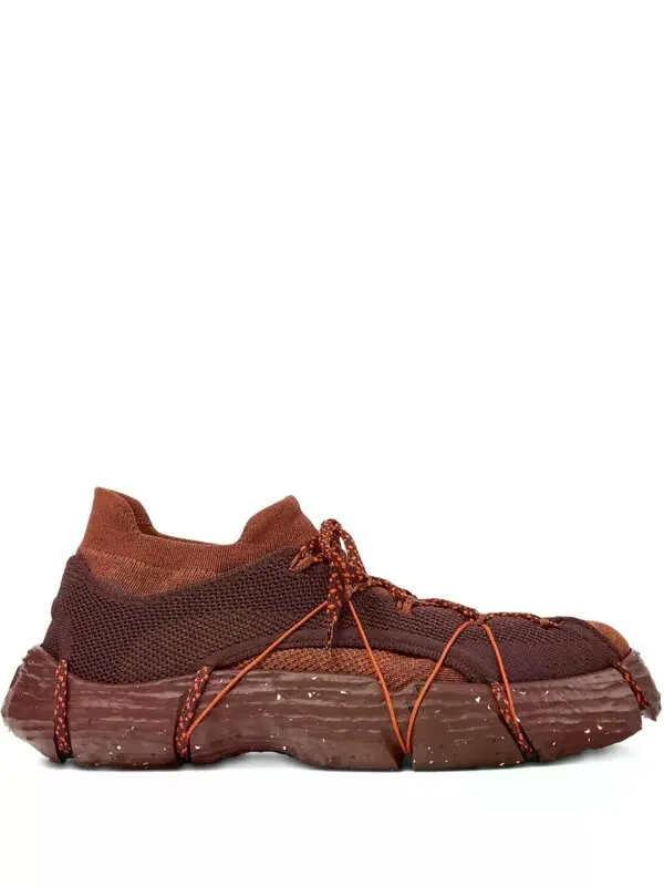 Camper Roku Knitted Lace-up Sneakers - Red
