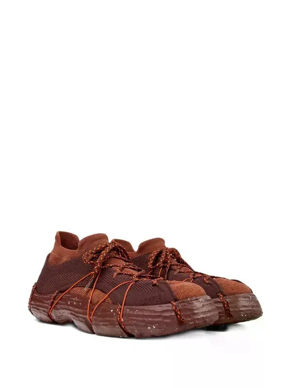 Camper Roku Knitted Lace-up Sneakers - Red