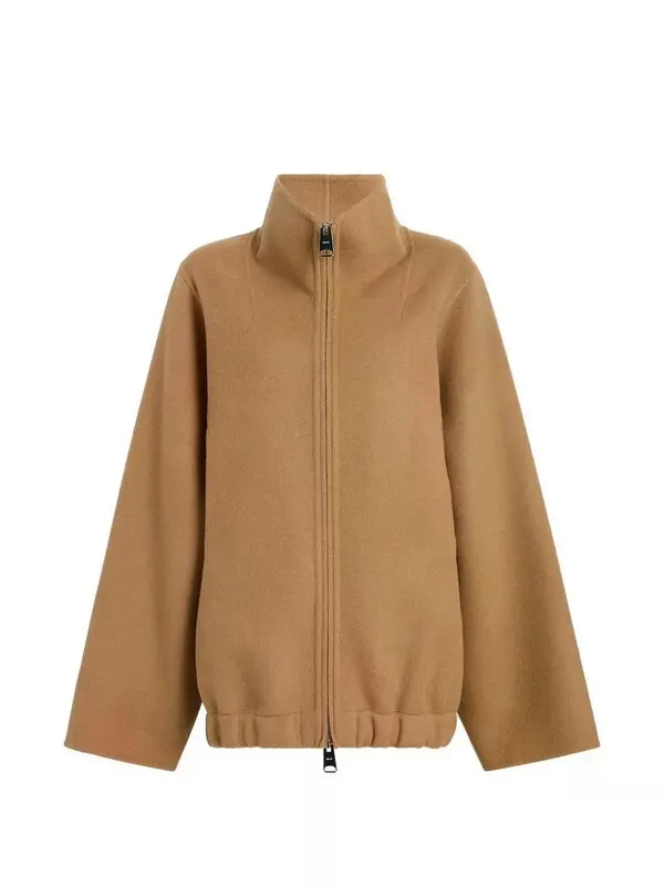 Khaite Wide-sleeve Zip-front Jacket - Brown
