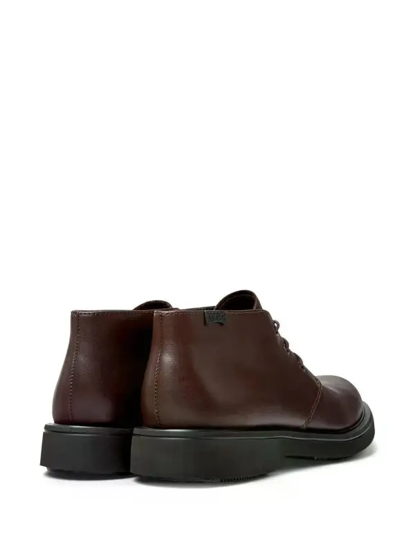 Camper Norman Lace-up Leather Desert Boots - Brown