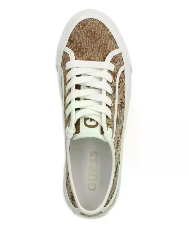Guess Logo-print Sneakers - Neutrals