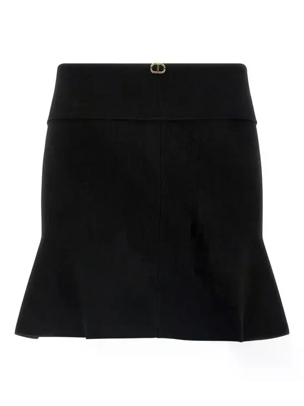 TWINSET Flared Skirt With Folded-top