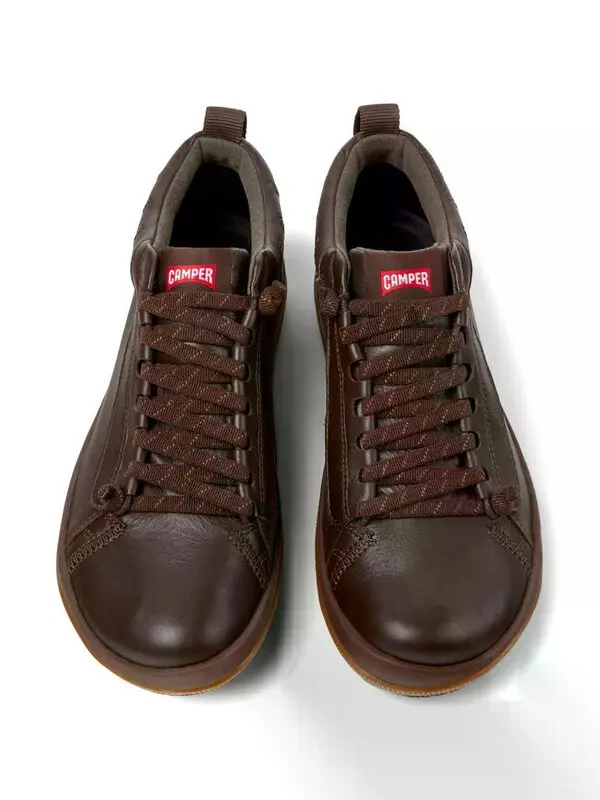 Camper Leather Lace-up Sneakers - Brown
