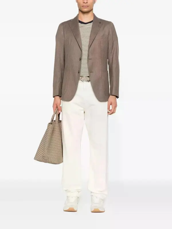 Tagliatore Two-button Patch-pocket Jacket - Brown