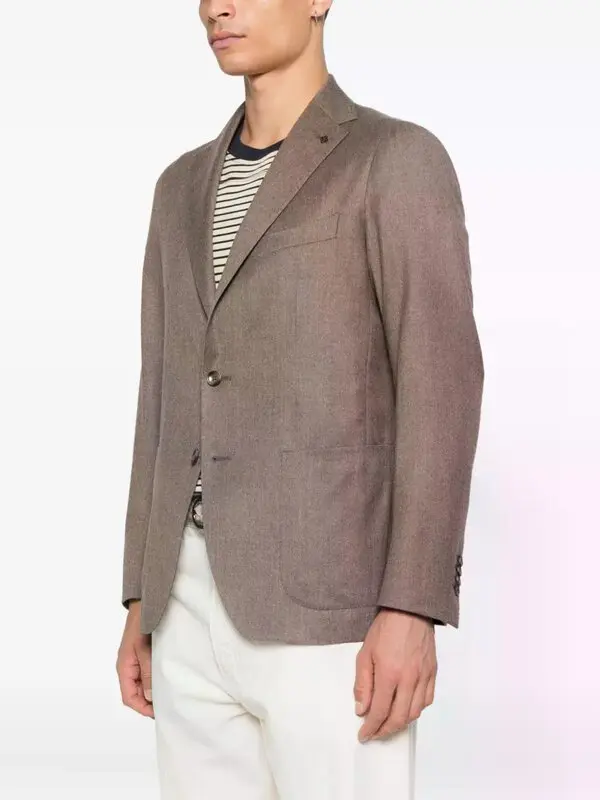 Tagliatore Two-button Patch-pocket Jacket - Brown