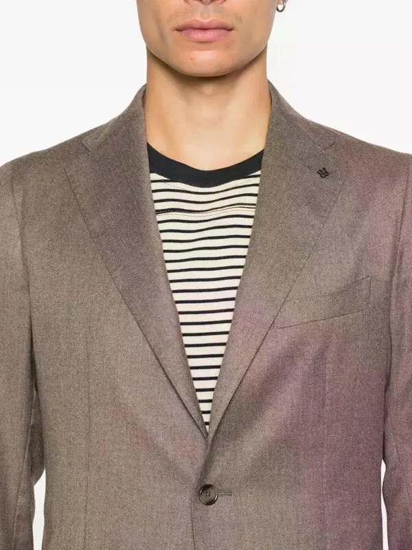Tagliatore Two-button Patch-pocket Jacket - Brown