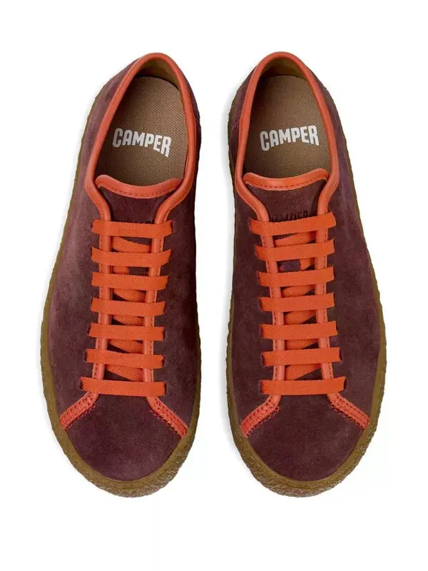 Camper Peu Terreno Suede Lace-up Sneakers - Red