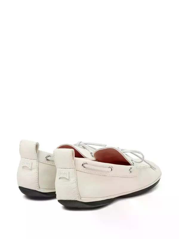 Camper Right Nina Leather Lace-up Loafers - White