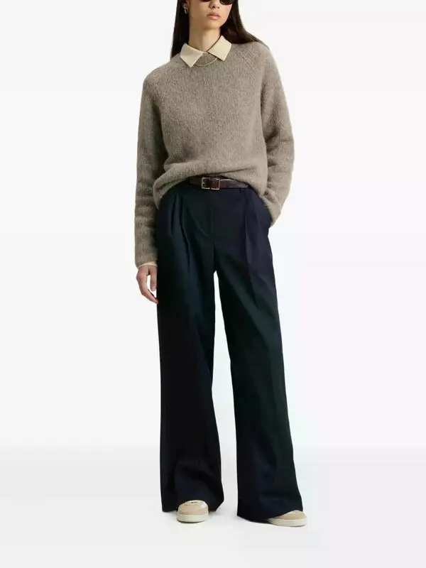 Woolrich Pleated Straight Trousers - Blue
