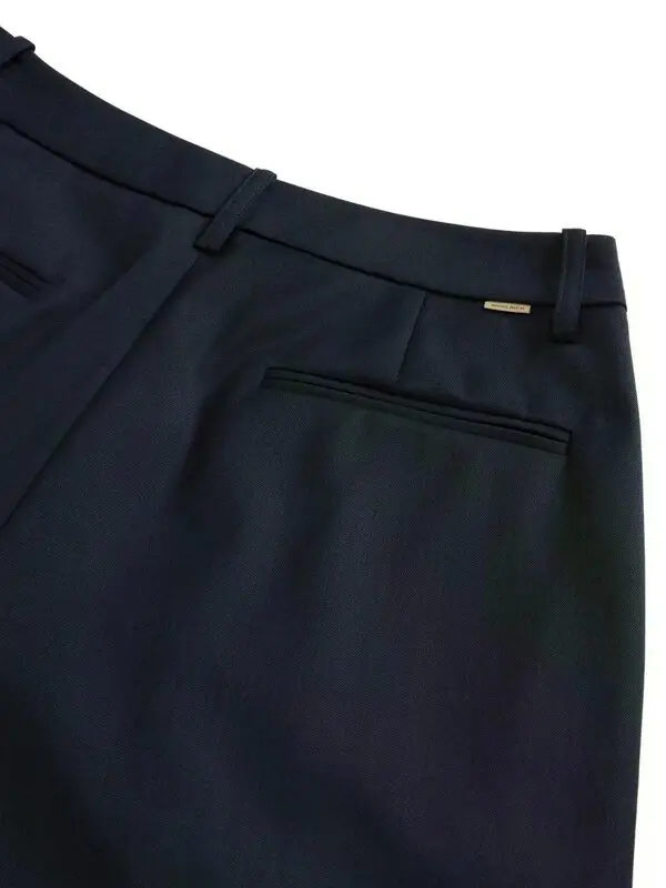 Woolrich Pleated Straight Trousers - Blue