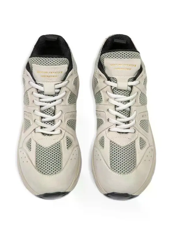 Officine Creative Leather Mesh Sneakers