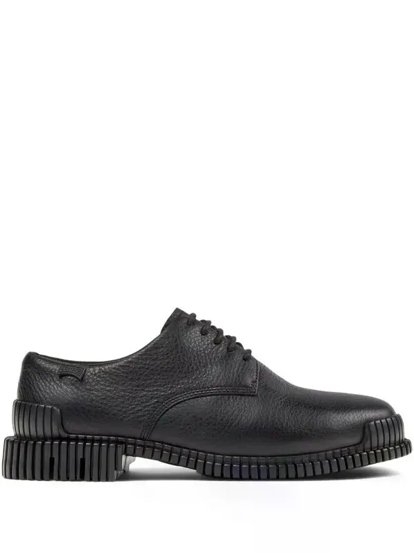 Camper Pix Leather Derby Shoes - Black