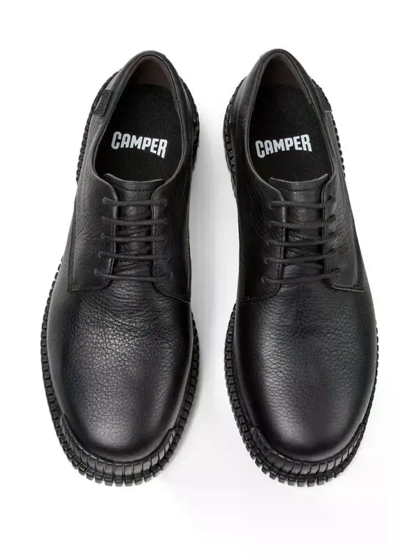 Camper Pix Leather Derby Shoes - Black