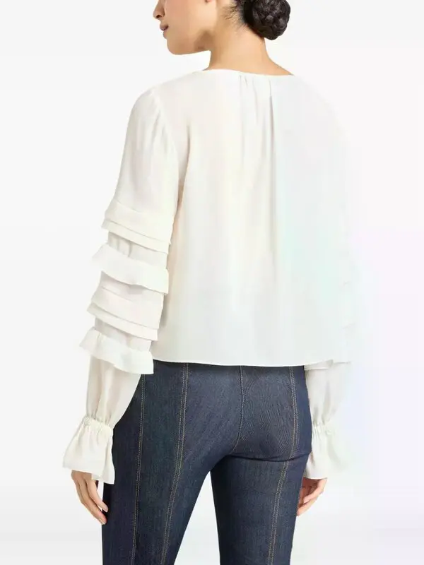 Cinq À Sept Tiered Ruffle Blouse - White