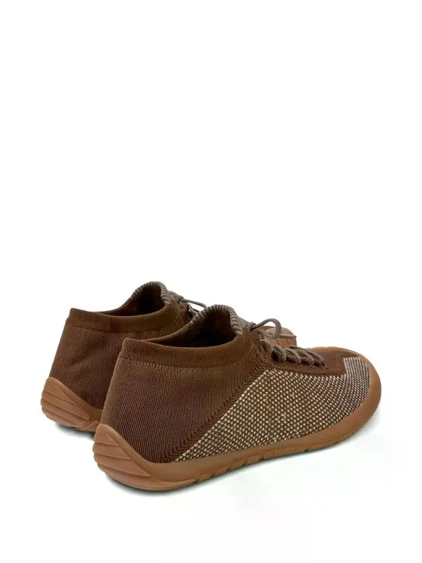 Camper Peu Path Knitted Lace-up Sneakers - Brown