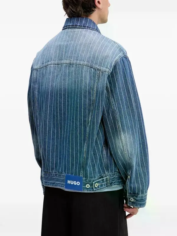 Hugo Pinstripe Denim Jacket