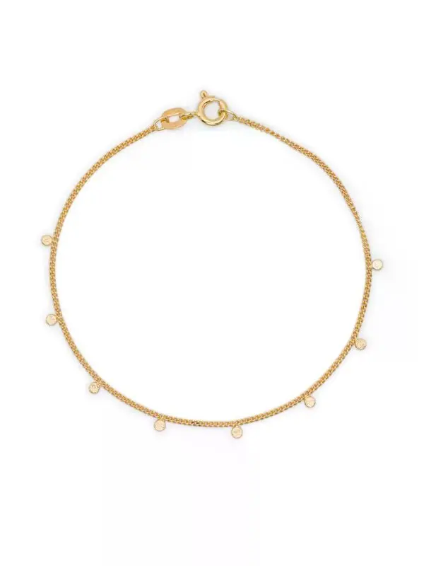 WOUTERS & HENDRIX 18k Hammered-charm Bracelet - Gold