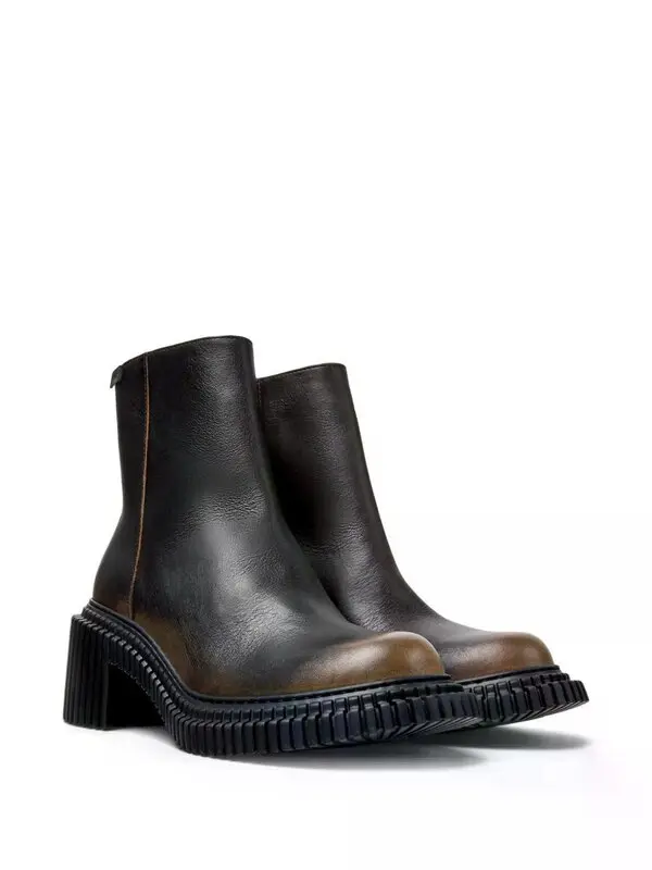 Camper 70mm Pix London Zip-up Boots - Black