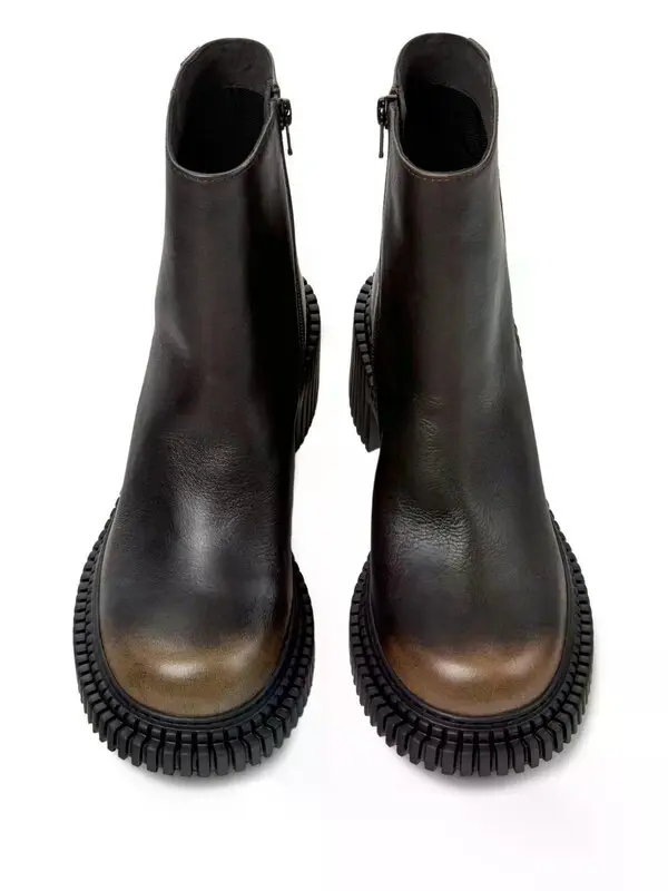 Camper 70mm Pix London Zip-up Boots - Black