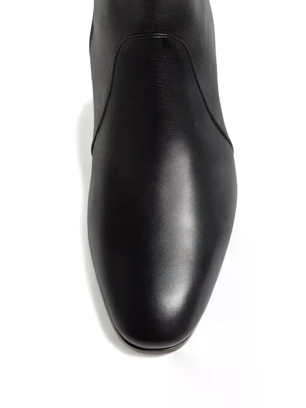 Valentino Garavani Pat Round-toe Boots - Black