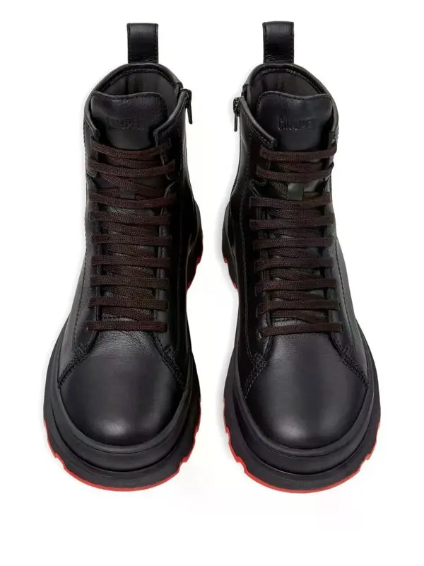 Camper Lace-up Leather Combat Boots