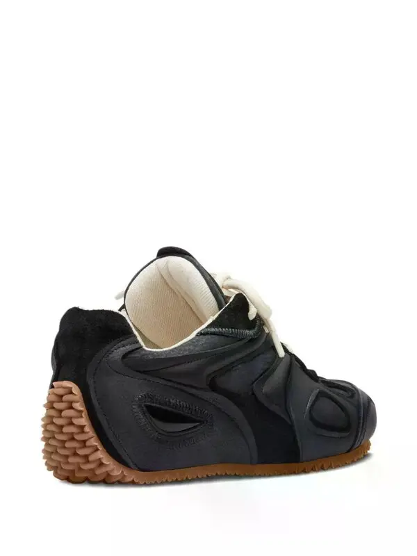Axel Arigato Leather Panelled Lace-up Sneakers - Black
