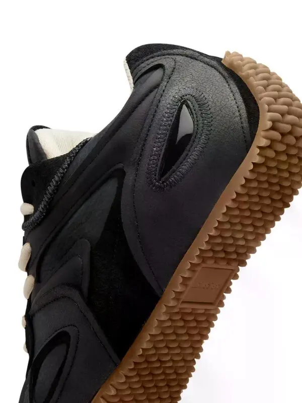 Axel Arigato Leather Panelled Lace-up Sneakers - Black