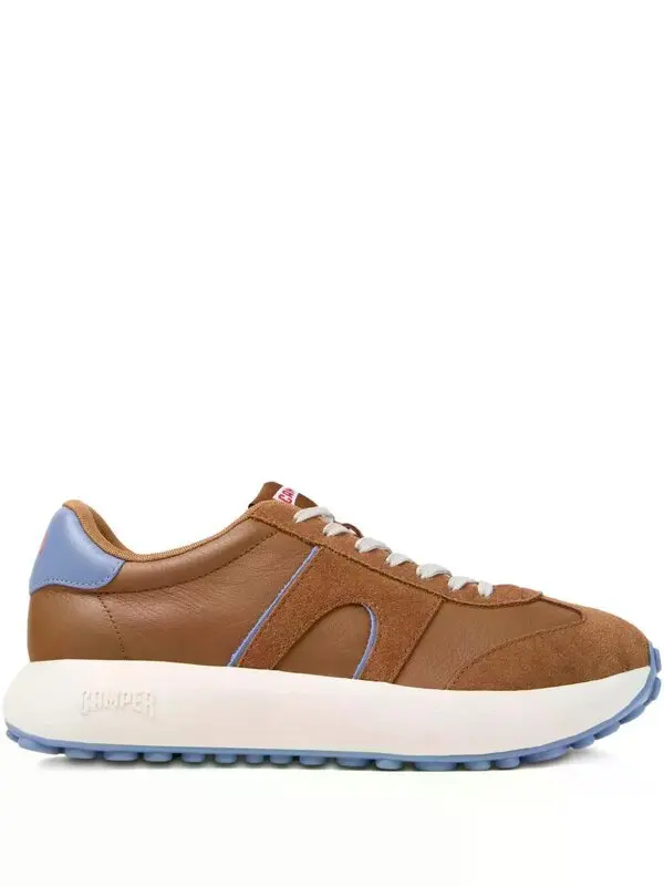 Camper Pelotas Athens Leather Suede Sneakers - Brown