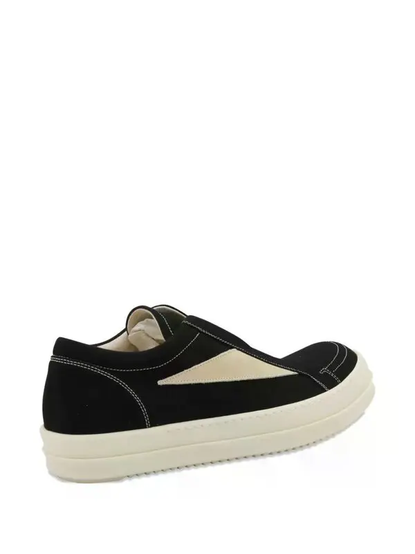 Rick Owens Panelled Slip-on Sneakers - Black