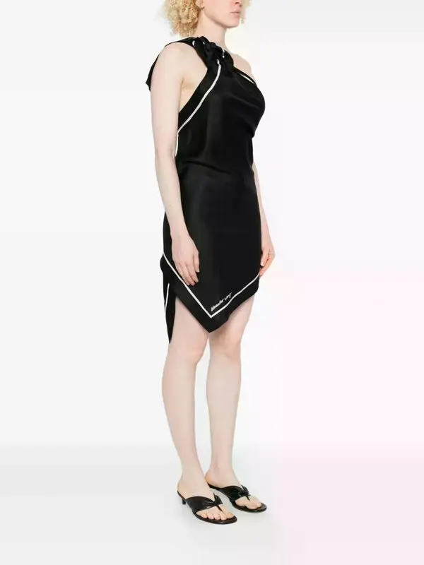 alexander wang one shoulder dress Alexander Wang Black Jersey One Shoulder Draped Dress M