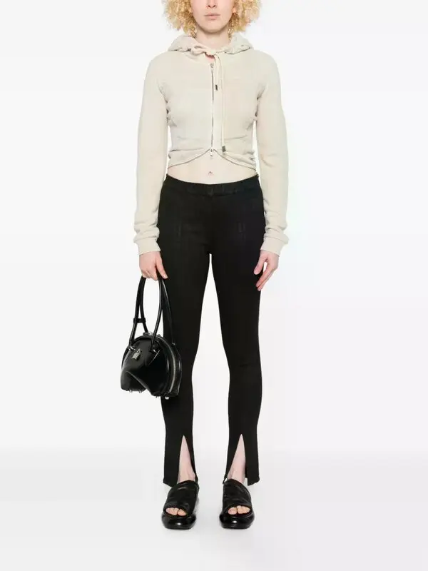 Rick Owens Front-split Zip-detail Jeans