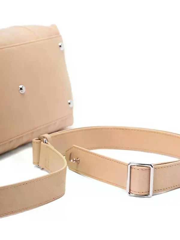 ZANELLATO Pleated Leather Shoulder Bag - Neutrals