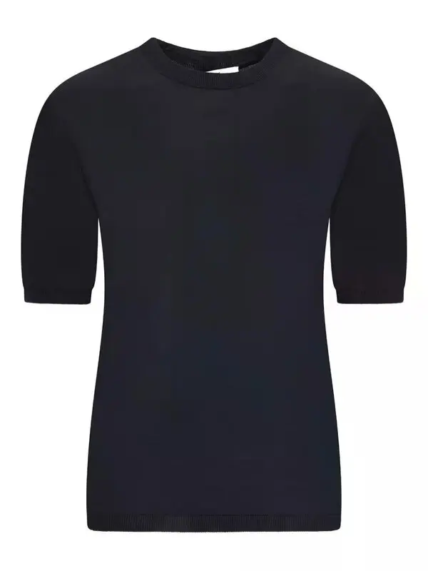 Max Mara Short-sleeve Round-neck Knit Top
