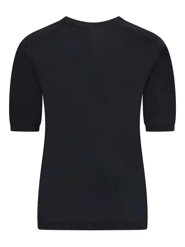 Max Mara Short-sleeve Round-neck Knit Top