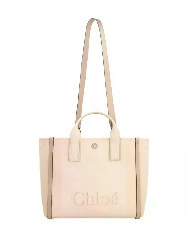 Chloé Small Logo-detail Tote Bag - Neutrals