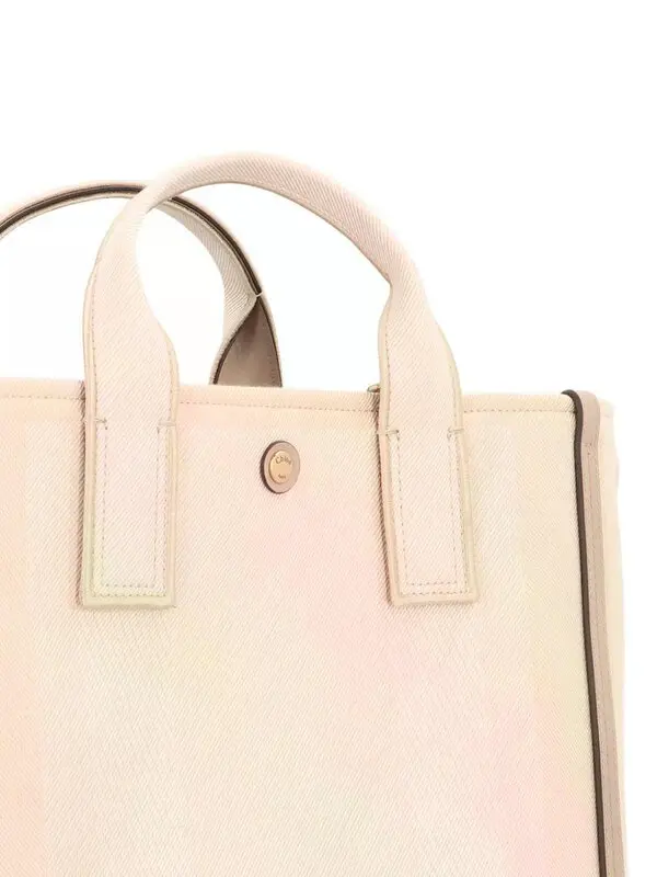 Chloé Small Logo-detail Tote Bag - Neutrals