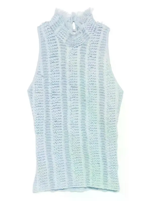 ROBERTA EINER Ruffled High-neck Top