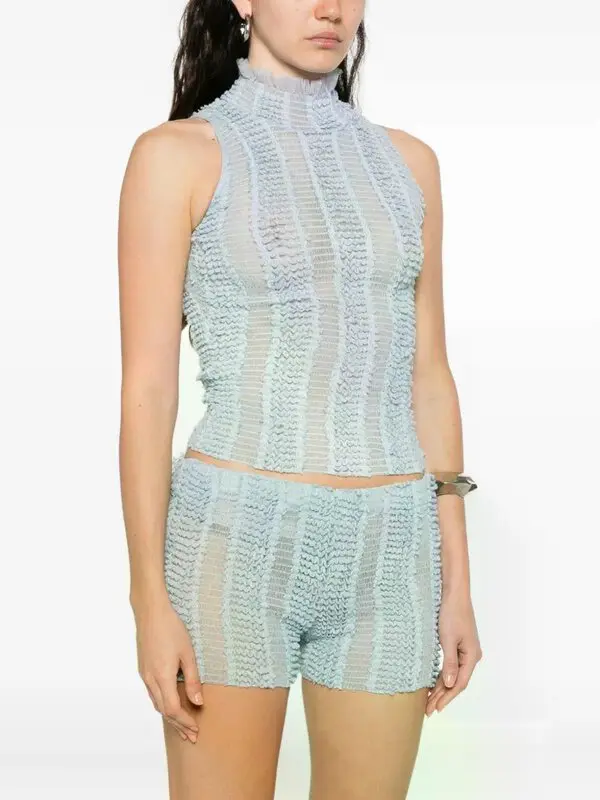 ROBERTA EINER Ruffled High-neck Top