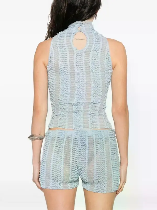 ROBERTA EINER Ruffled High-neck Top