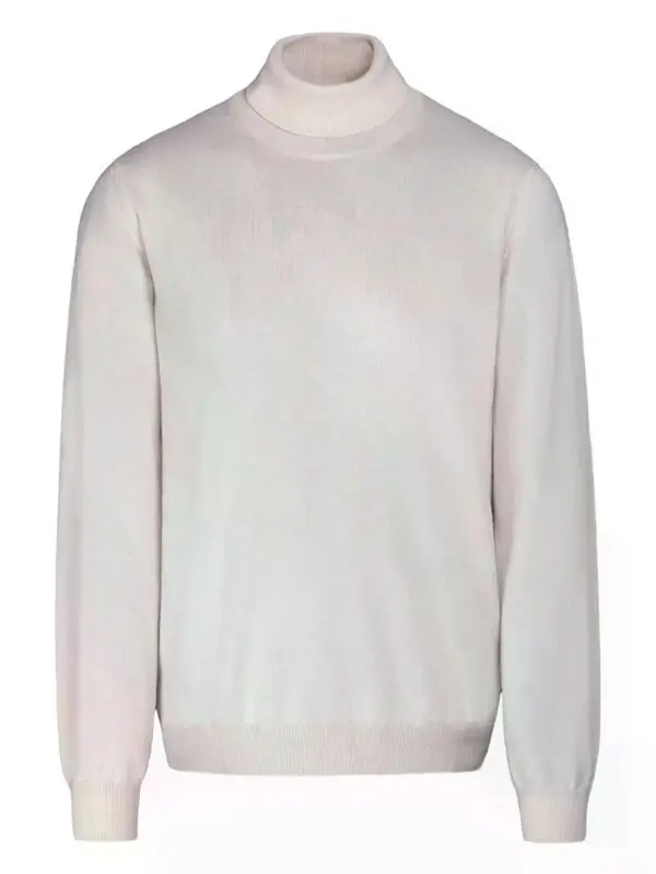 MOORER Cashmere-silk Blend Roll-neck Sweater