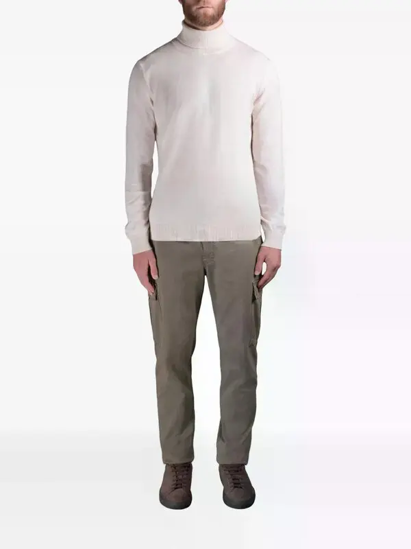 MOORER Cashmere-silk Blend Roll-neck Sweater