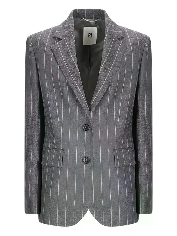 PT TORINO Pinstripe Two-button Blazer